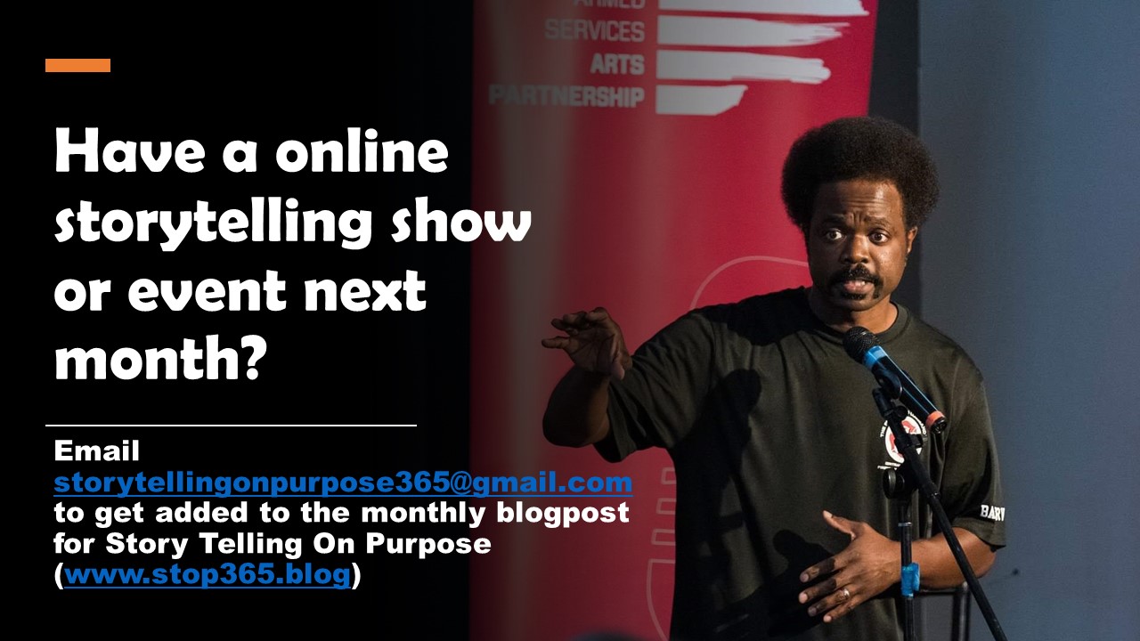 Who Has Story Telling Shows in May? – Story Telling On Purpose